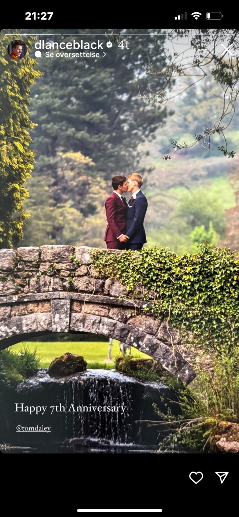 Tom Daley and Dustin Lance Black Mark 7 Years of Marriage