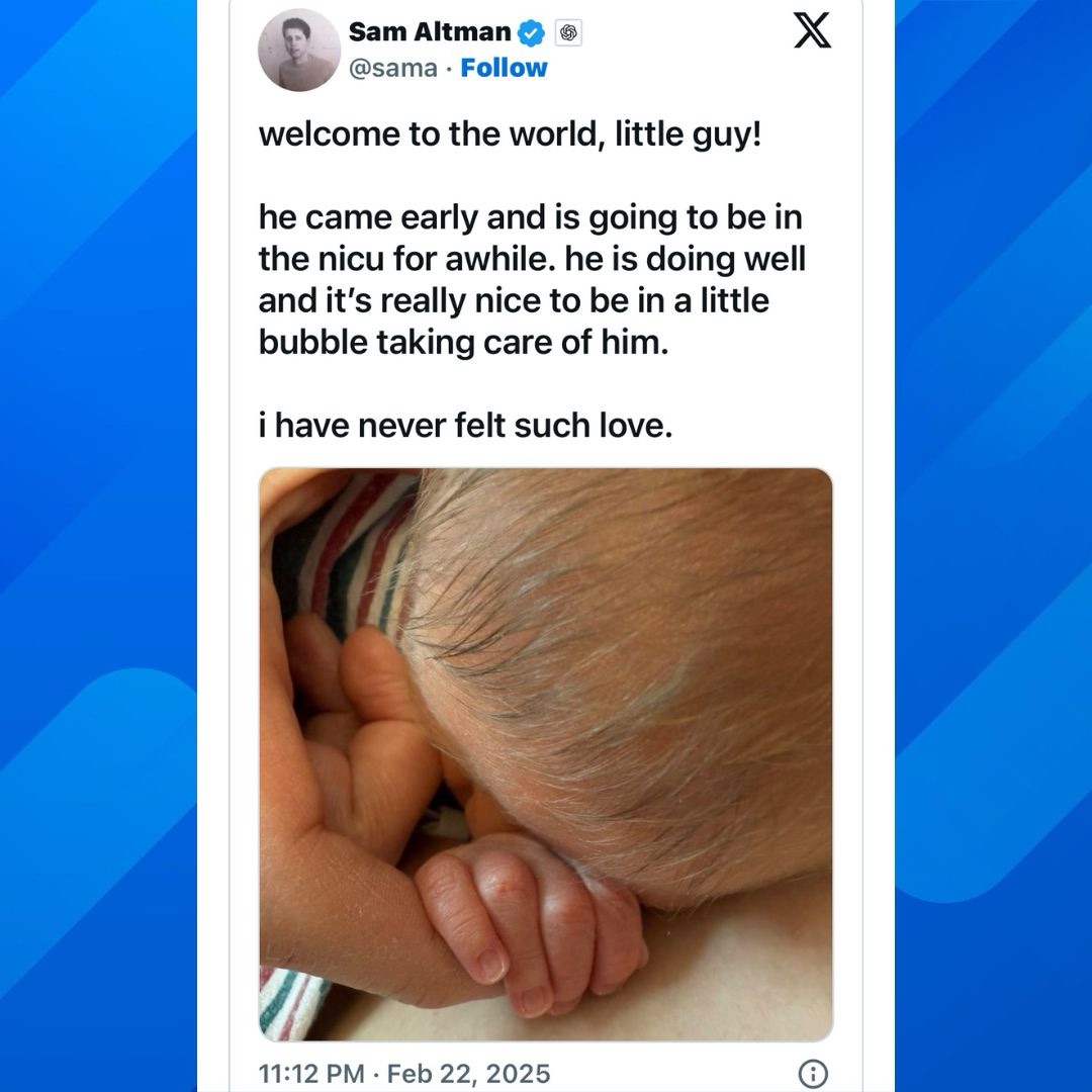 OpenAI’s Sam Altman Celebrates New Baby Arrival with Hubby