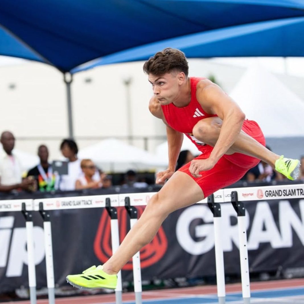 Gay Track Star Trey Cunningham Wins Big & Blows Kisses