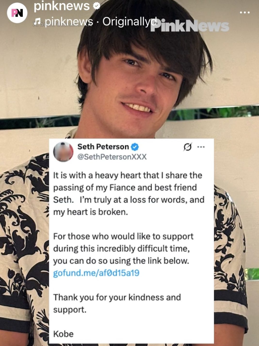 Seth Peterson is being remembered for the life he was building as much ...